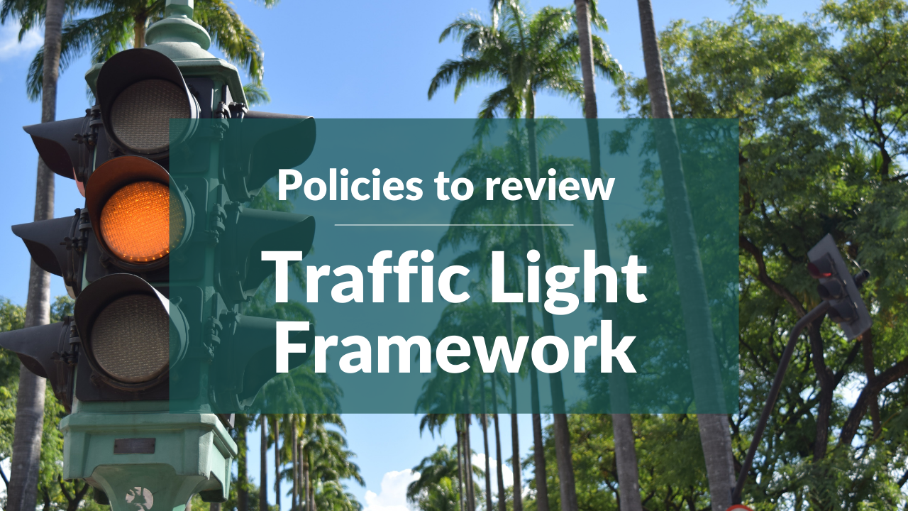 HR Policies to Review for the Traffic Light Framework — Core HR