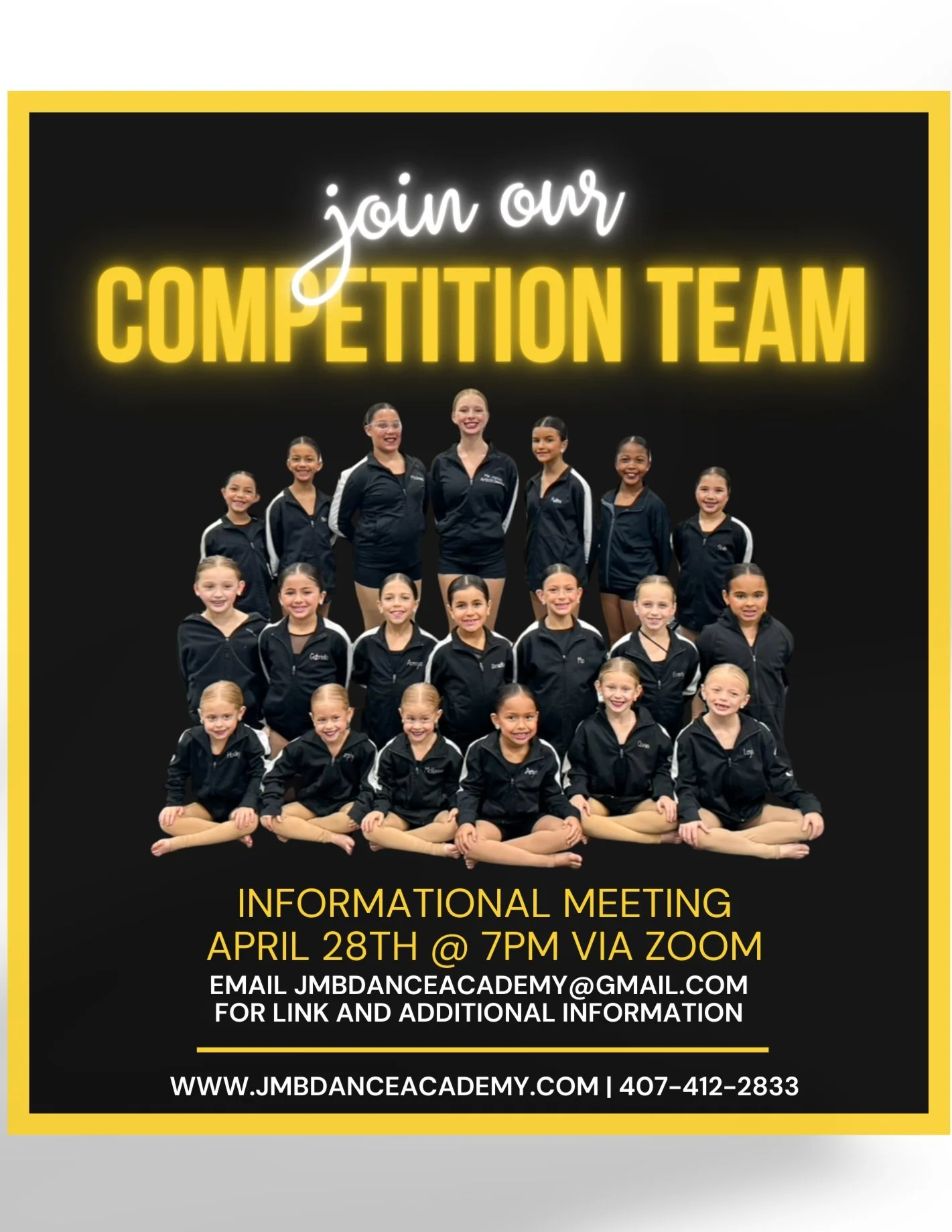 Competition Team Info — JMB Dance academy