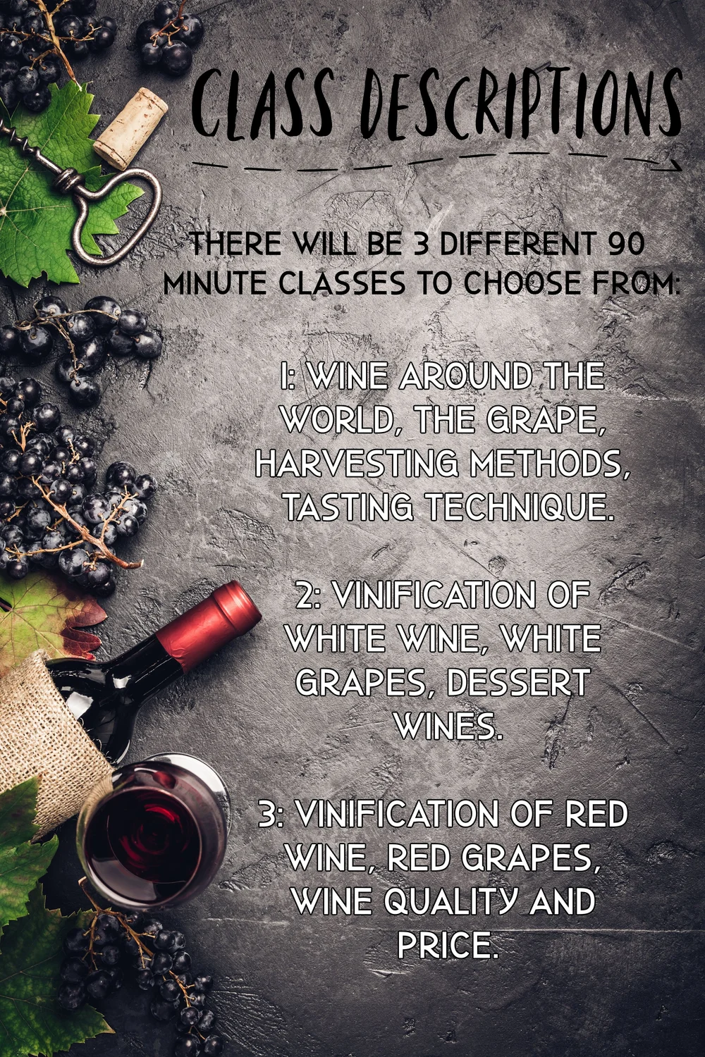Wine Classes — Salt Waterfront Restaurant