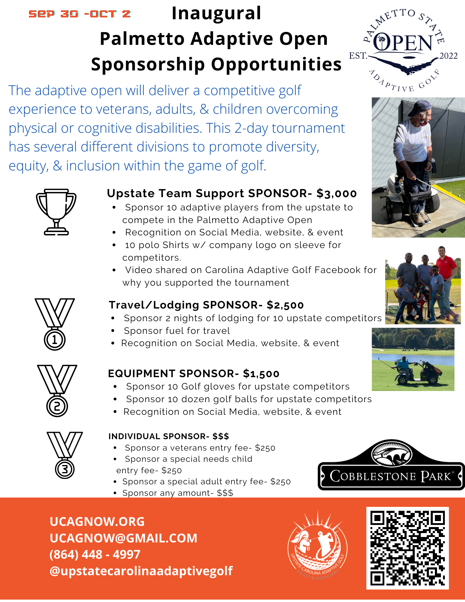 Fundraising Events — Upstate-Carolina Adaptive Golf