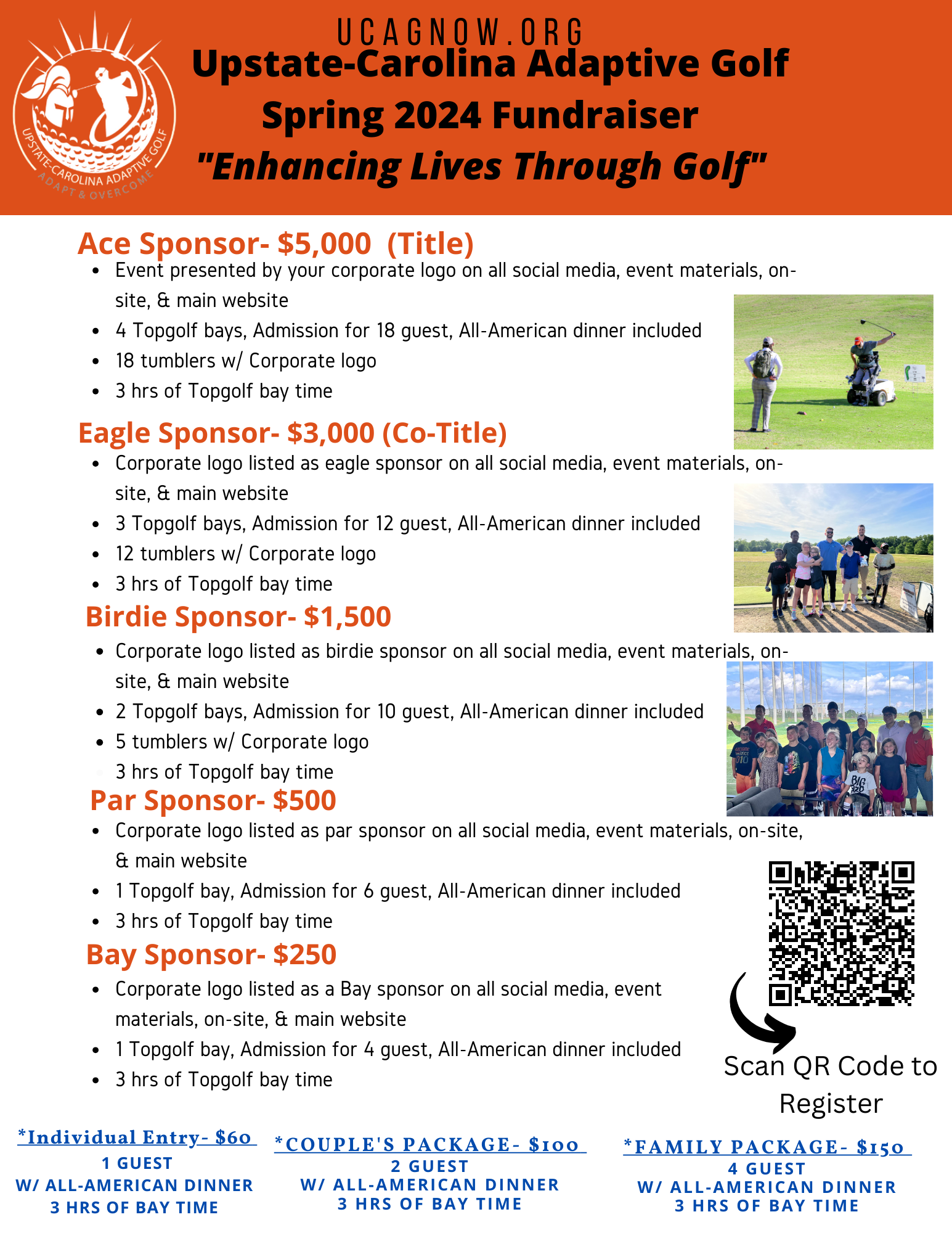 Topgolf Spring Charity Fundraiser 2024 — Carolina Adaptive Golf