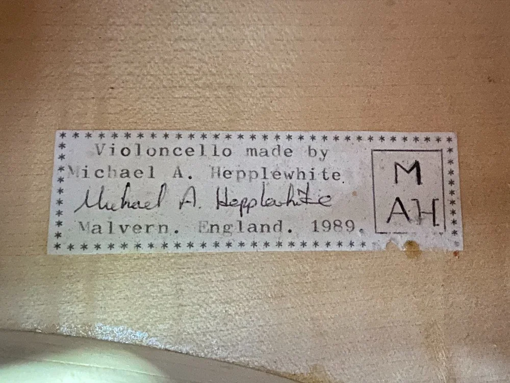 Michael Hepplewhite Bench Made English Cello (EN011)