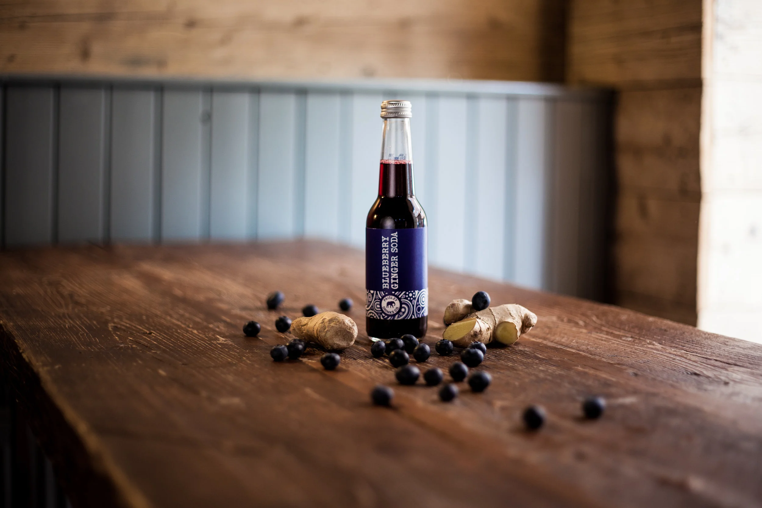 Darkest Blueberry Ginger Soda — Paisley Drinks Co.
