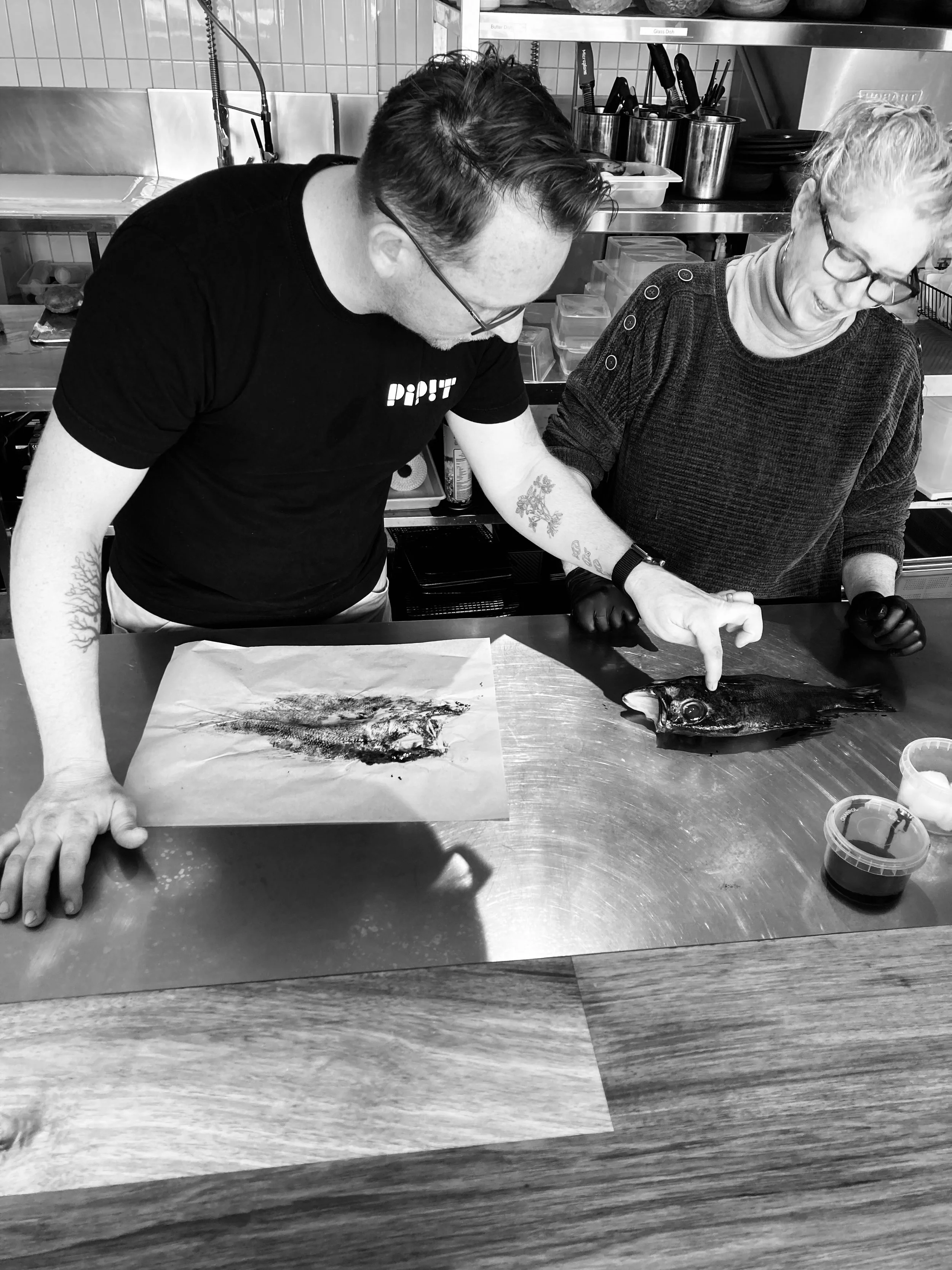Gyotaku Seafood Art Prints & Classes | Pipit Restaurant Tweed Coast ...