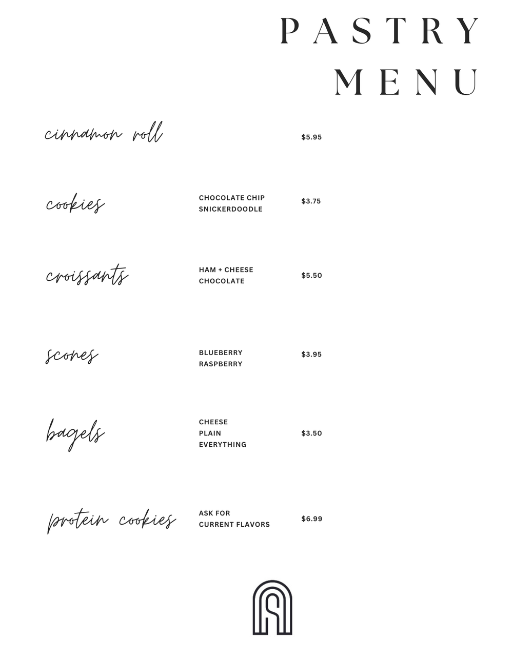 Menu — The Stand