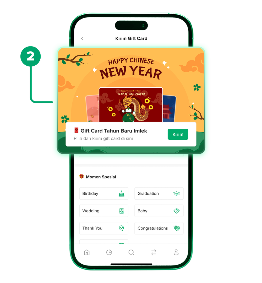 Rayakan Imlek, Bagi-Bagi Angpao Pakai Giftcard Bibit