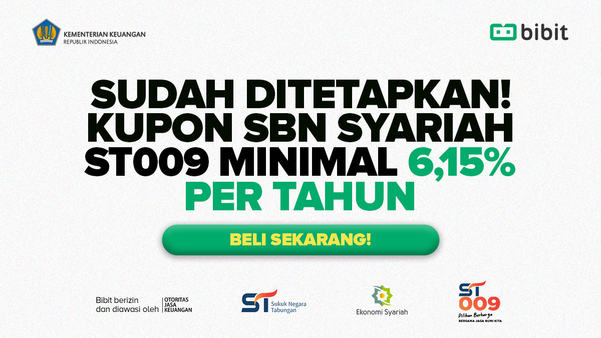 Kupon Minimal ST009 Ditetapkan 6,15%, Jauh di Atas Deposito Bank BUMN