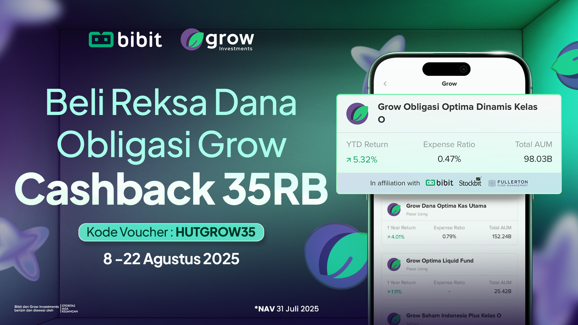 Investasi Reksa Dana Obligasi dari Grow Investments di Bibit dan Raih ...