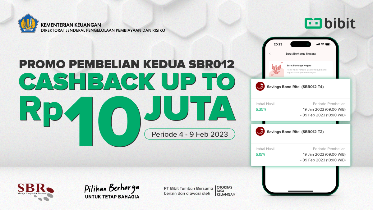 Promo Pembelian Kedua SBR012, Cashback hingga Rp10 Juta