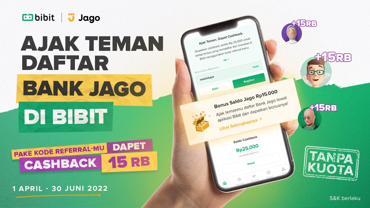Promo Juni 2022: Ajak Teman Buka Akun Bank Jago di Bibit, Dapat ... Promo Juni 2022: Ajak Teman Buka Akun Bank Jago di Bibit, Dapat ...