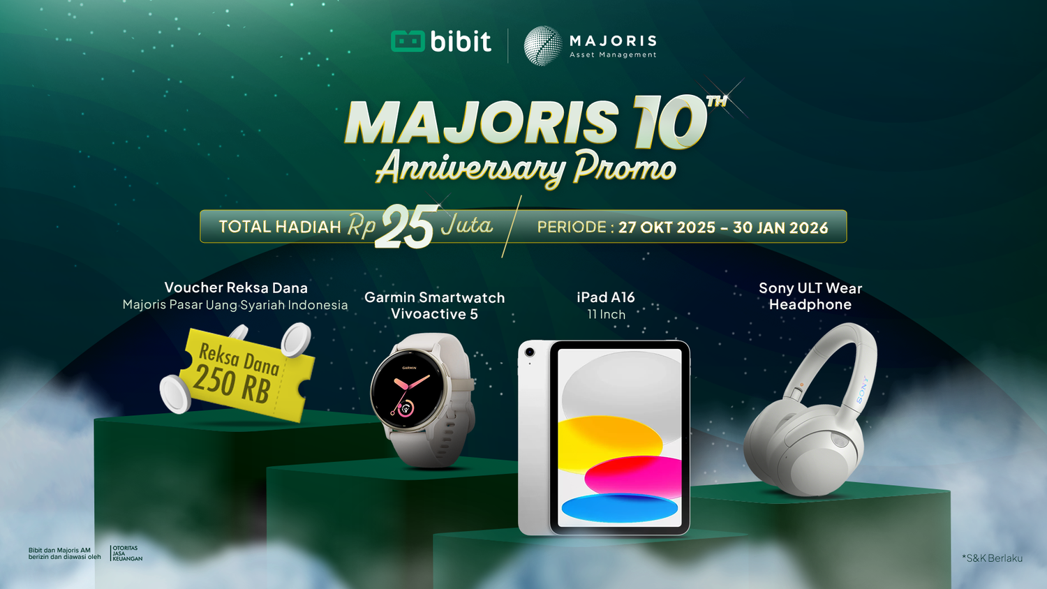 Investasi di Bibit dan Menangkan Total Hadiah Rp25 Juta dari Majoris AM