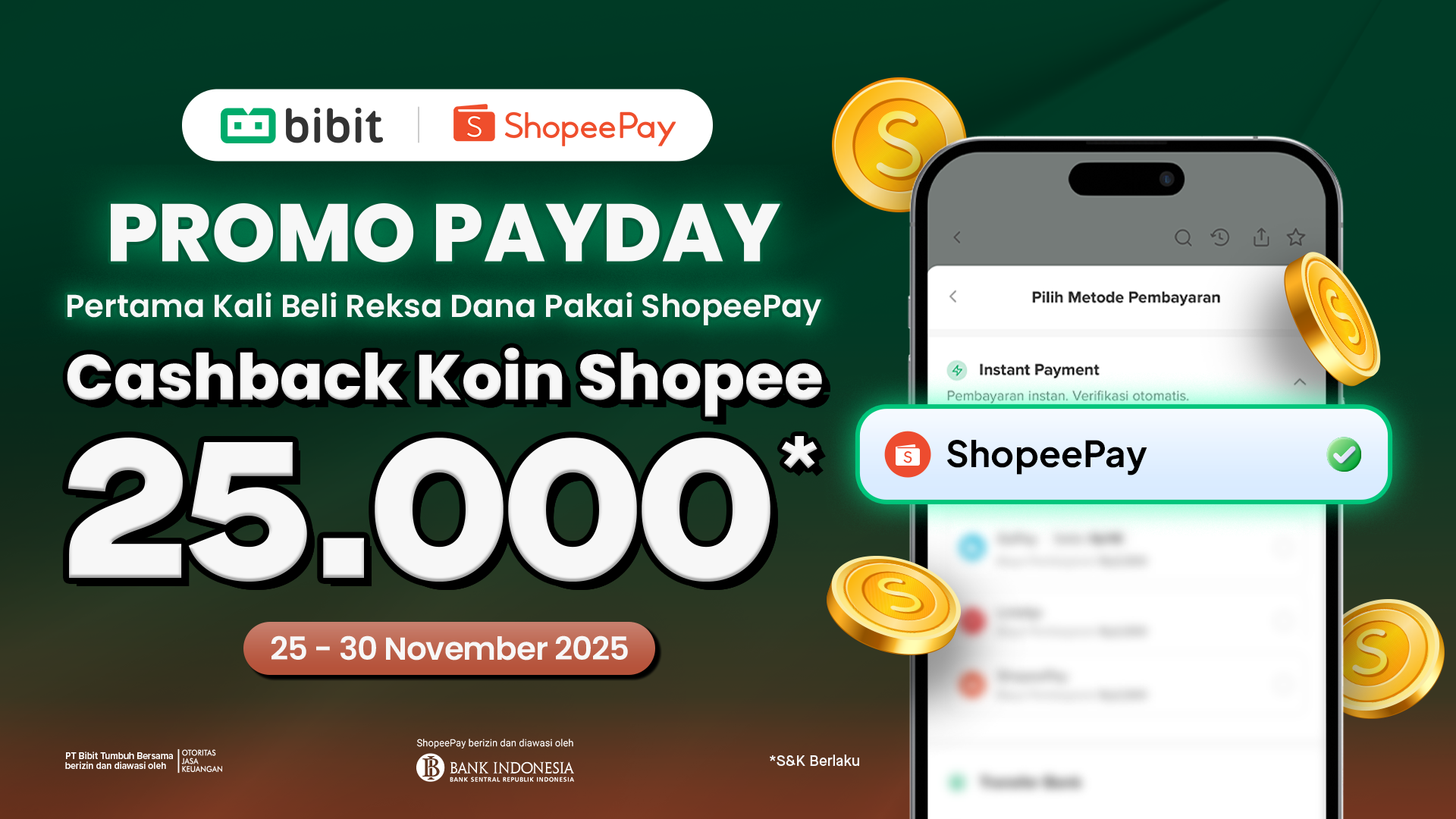 Payday Promo: Investasi Reksa Dana di Bibit Pakai ShopeePay dan Raih ...