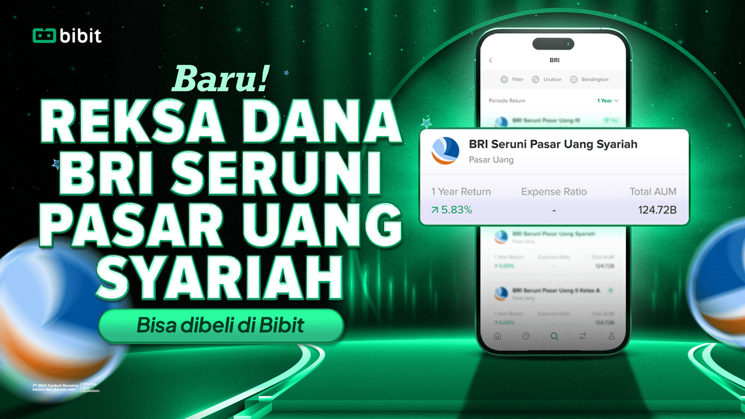 NEW! Reksa Dana Syariah BRI Seruni Pasar Uang Syariah Hadir di Bibit