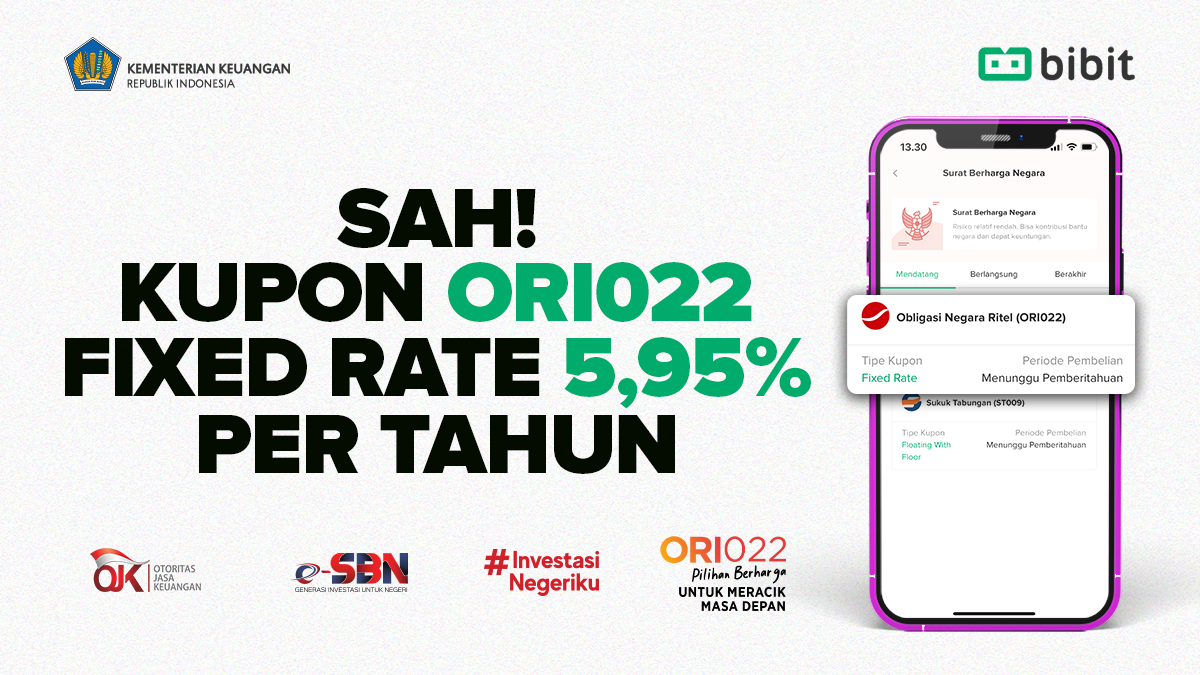 Kupon ORI022 Tawarkan 5,95% Lihat Simulasi Keuntungannya!