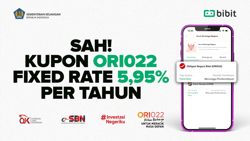 Kupon ORI022 Tawarkan 5,95% Lihat Simulasi Keuntungannya!