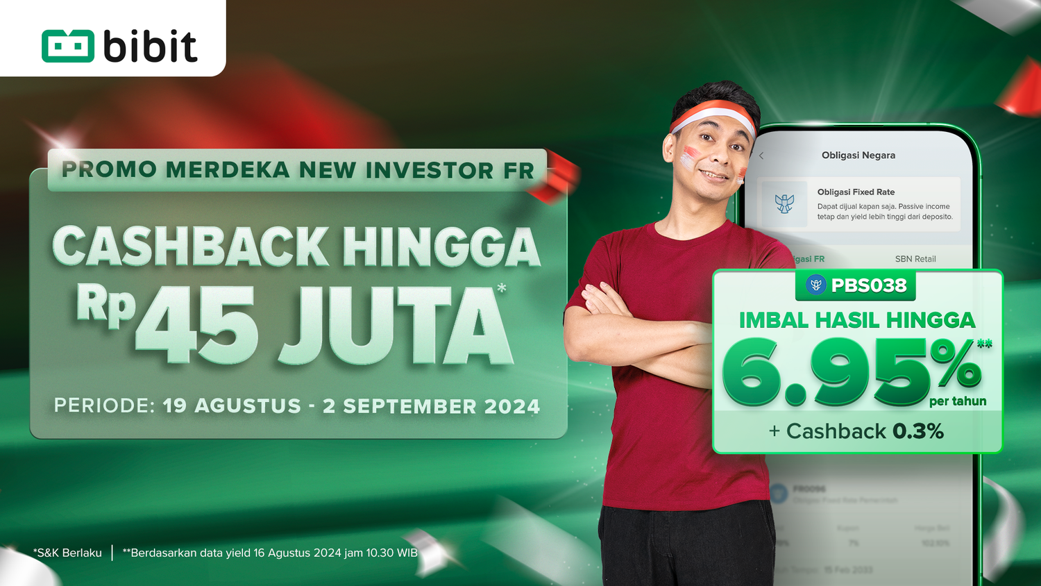 Beli Obligasi FR di Bibit Cashback hingga Rp45 Juta!
