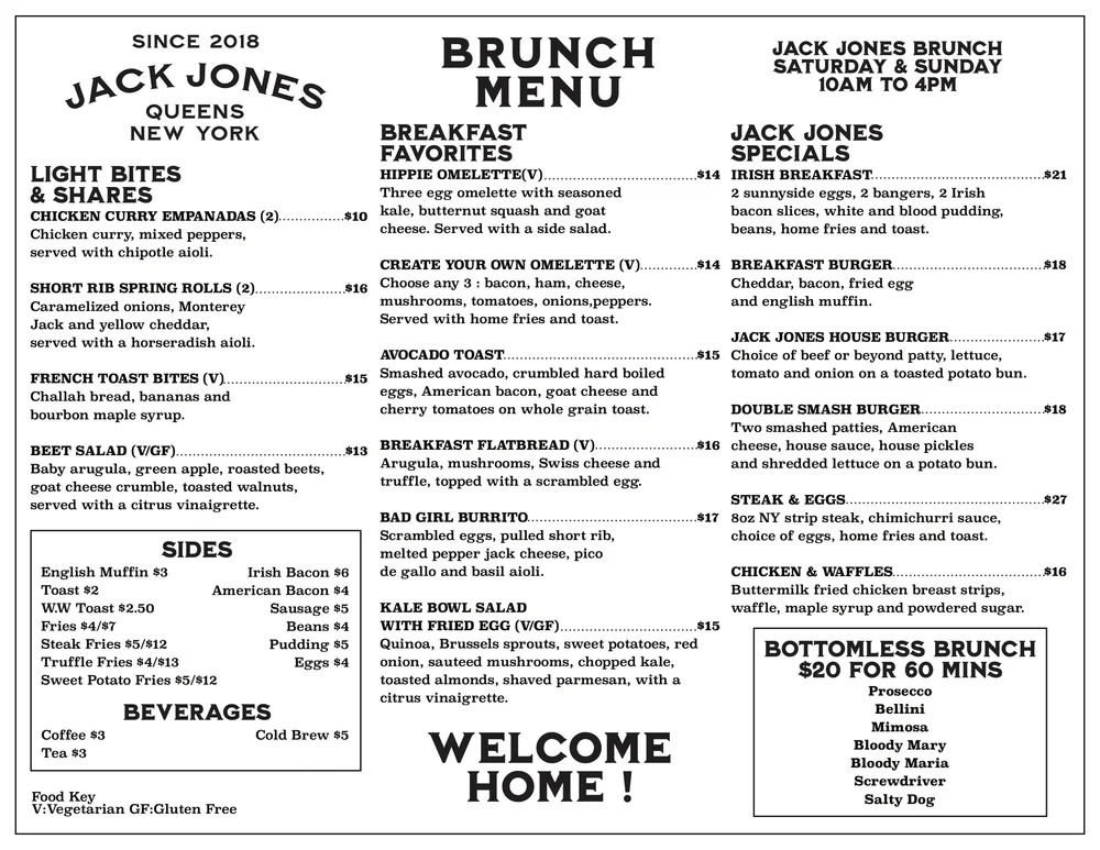 BRUNCH — JACK JONES Best Bars Astoria Where to Eat Queens Best Happy ...
