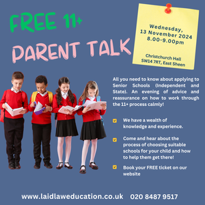 FREE Parent Talk — Laidlaw Education