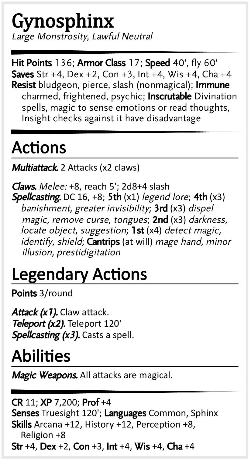 Designing a Better Stat Block — Dump Stat Adventures