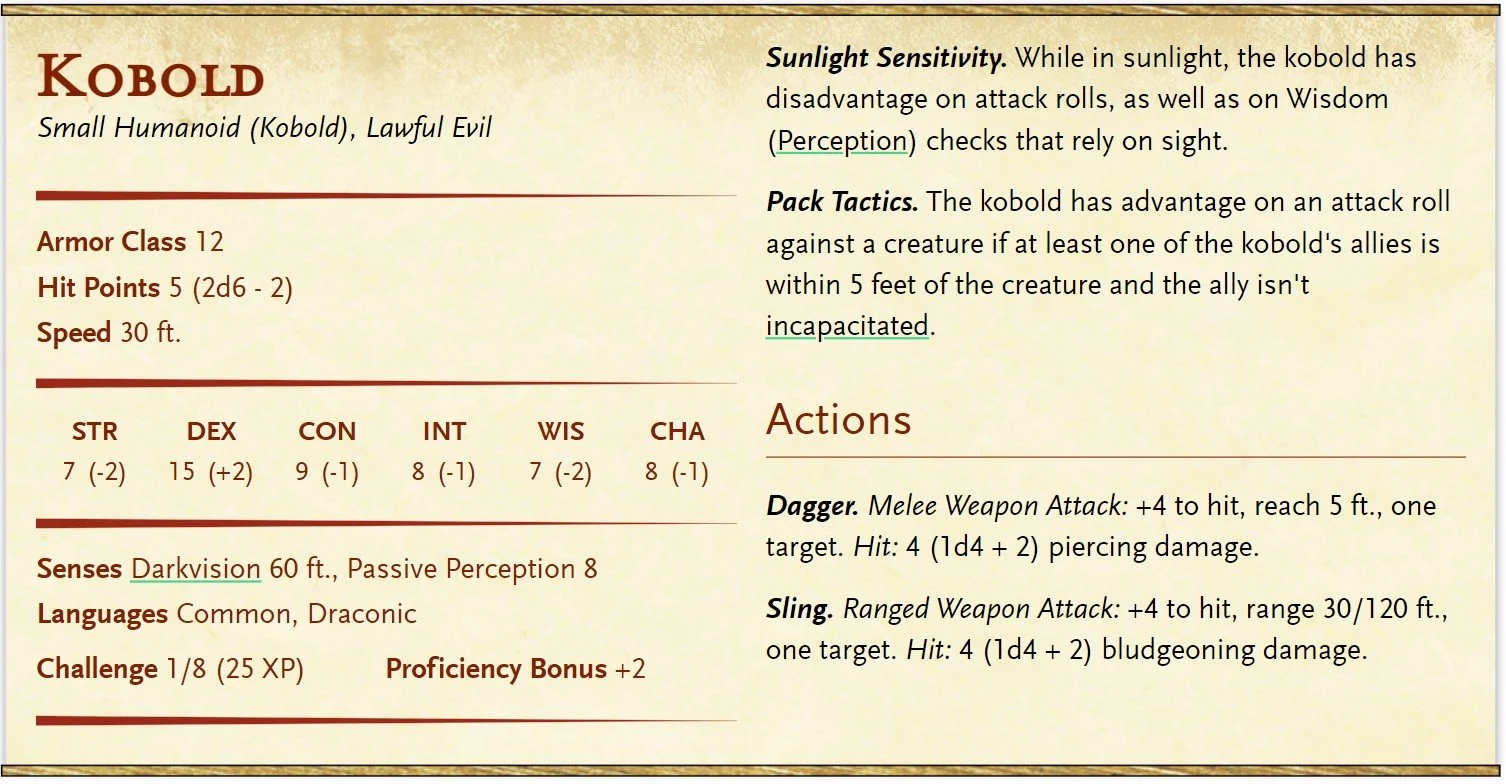 Stat Block Deep Dive — Dump Stat Adventures