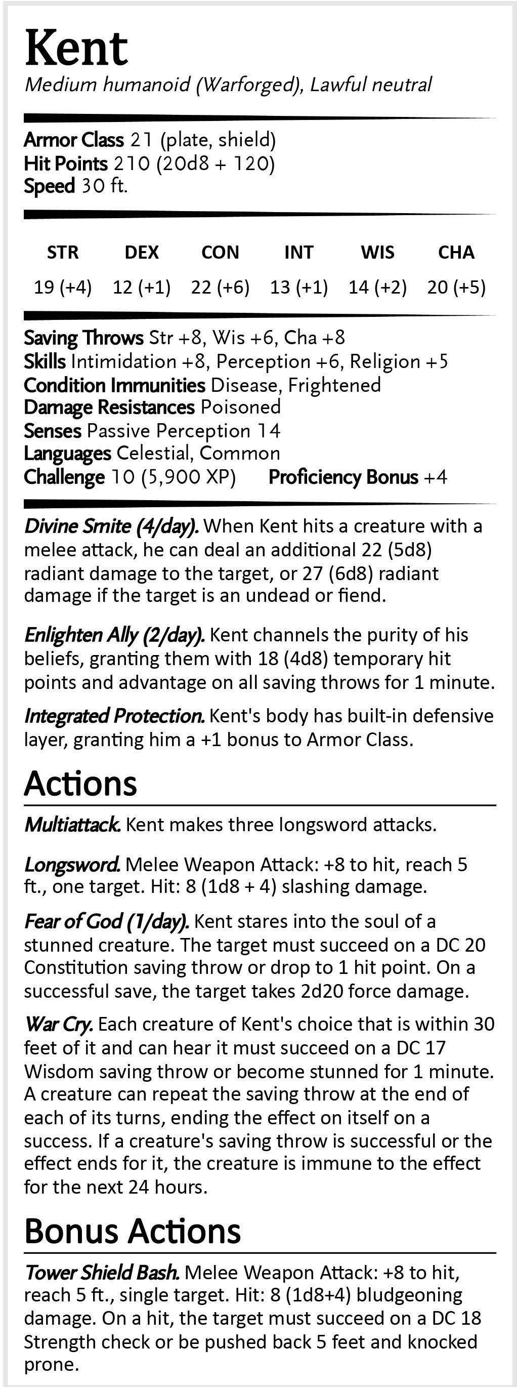 Kent (Templar Knight) & Corga Krat (Standard Bearer) — Dump Stat Adventures