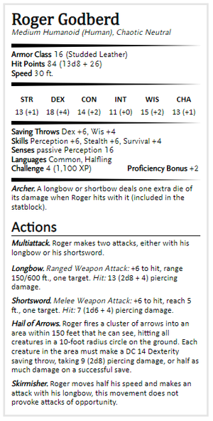 Roger Godberd (Bandit) & Sheriff Wendenal (Warden) — Dump Stat Adventures