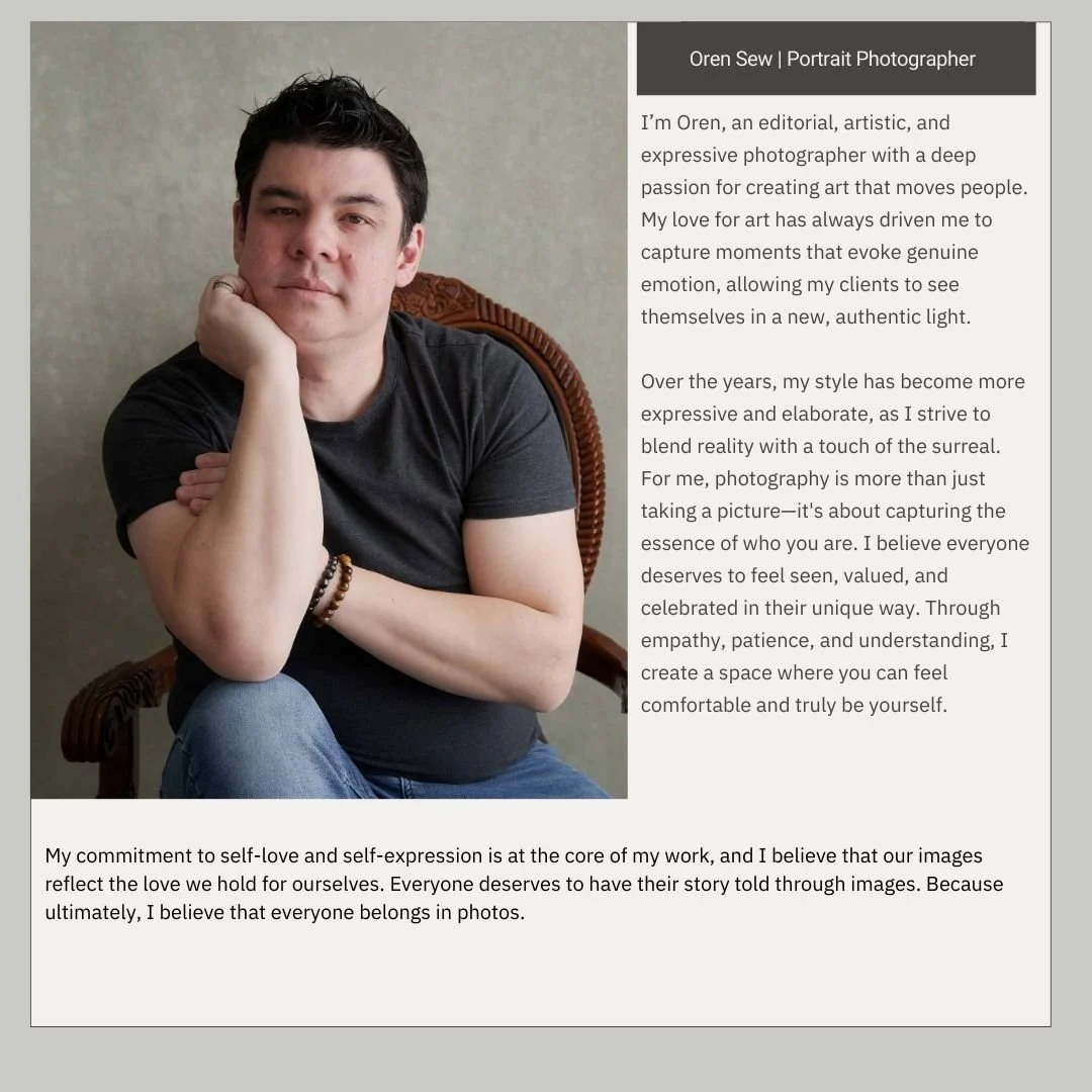 Oren Sew self portrait — Oren Sew Photographer