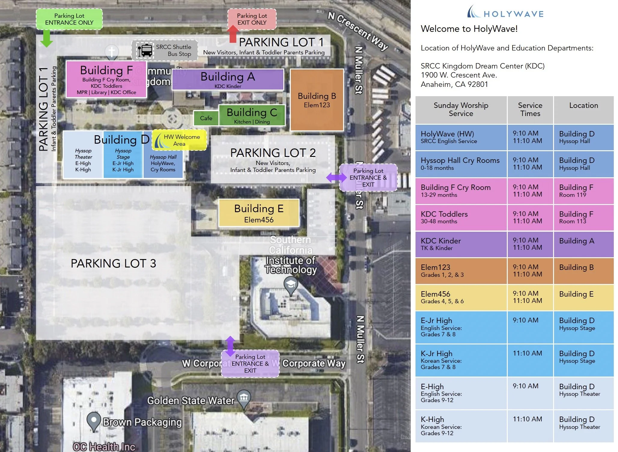Location & Parking — HolyWave Ministry