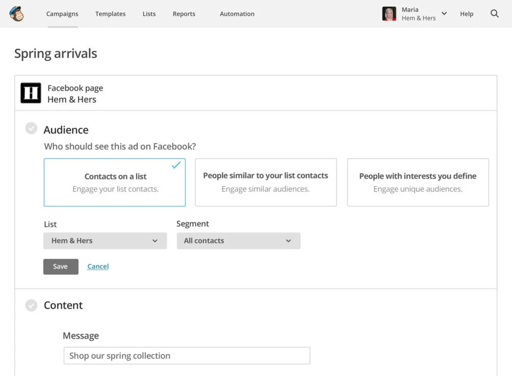 Mailchimp introduces Facebook Ad Campaigns — Liz Martin Creative, LLC
