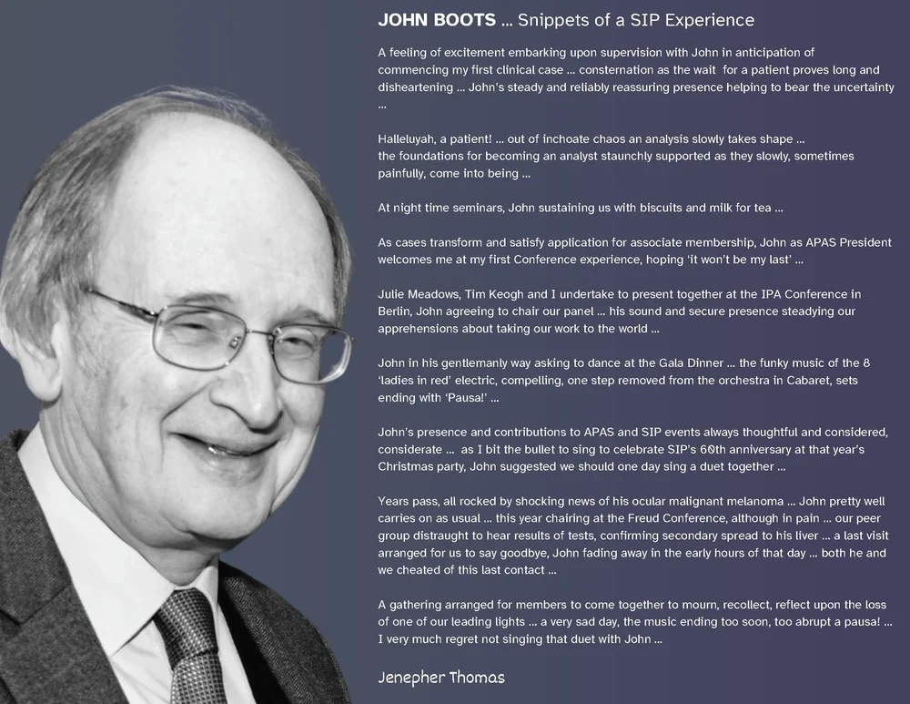 John Boots — Psychoanalysis Downunder