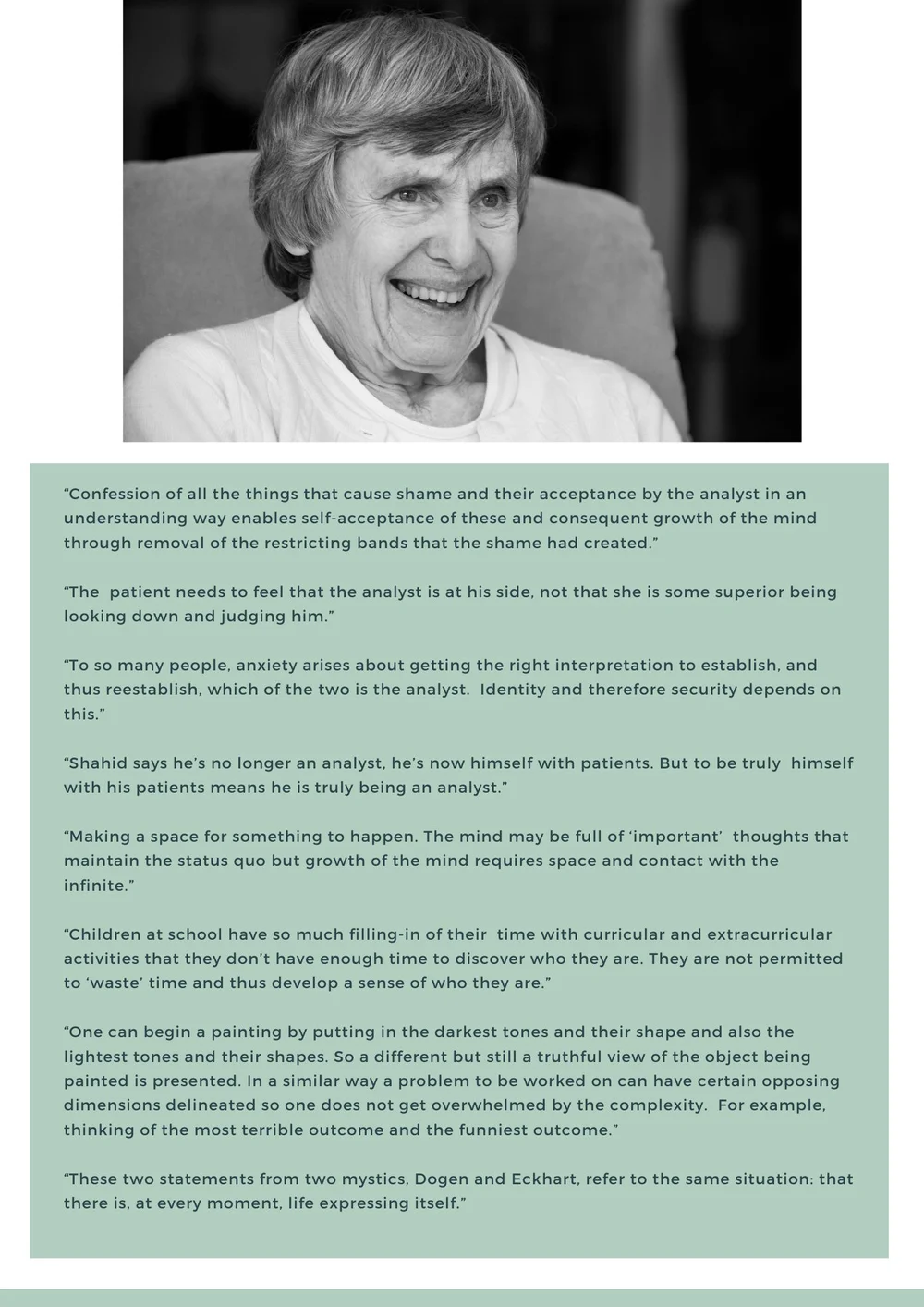 Joan Symington — Psychoanalysis Downunder