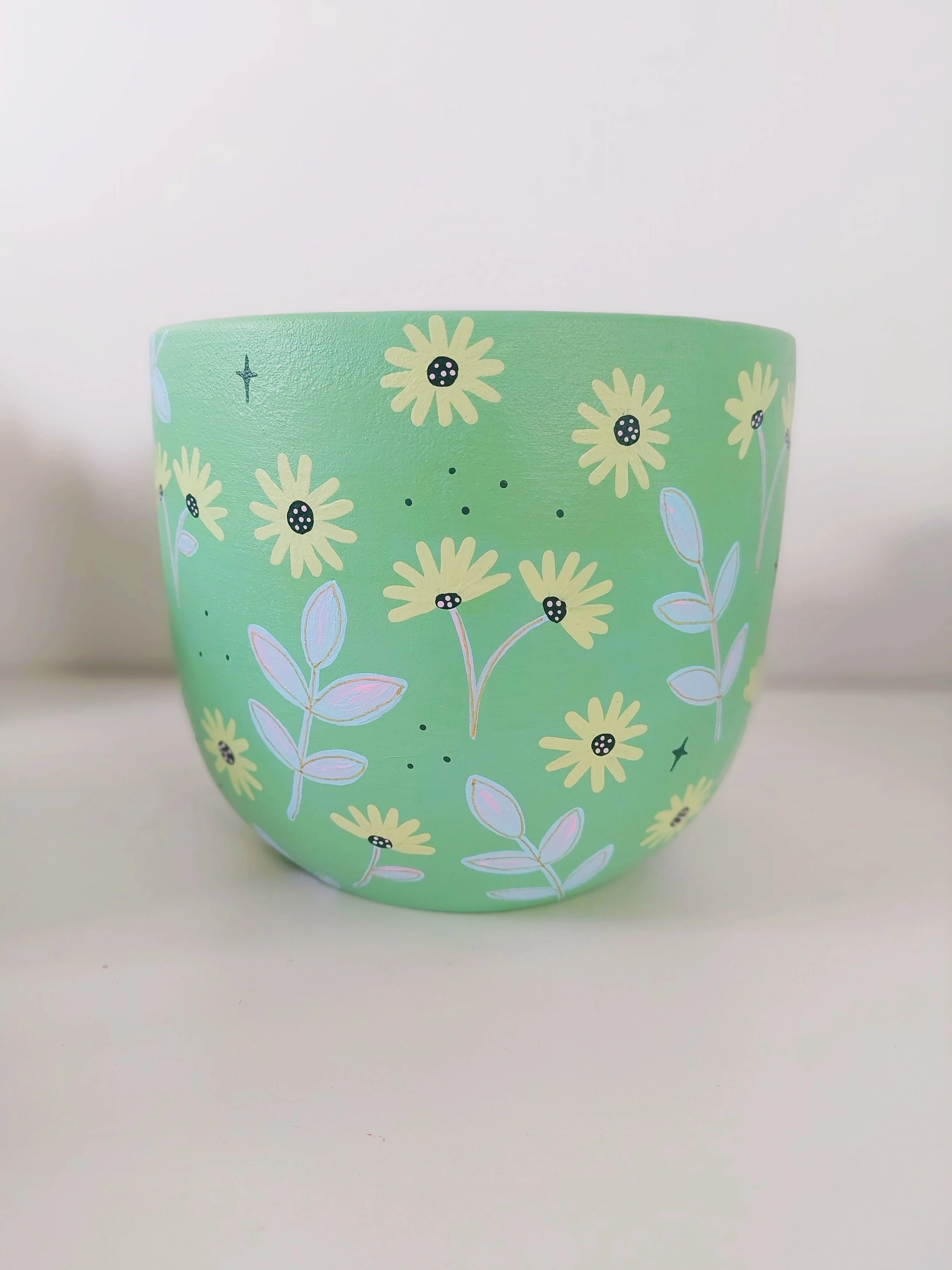 'CALM' Hand-painted Pot — ELLE'S BALCONY GARDEN