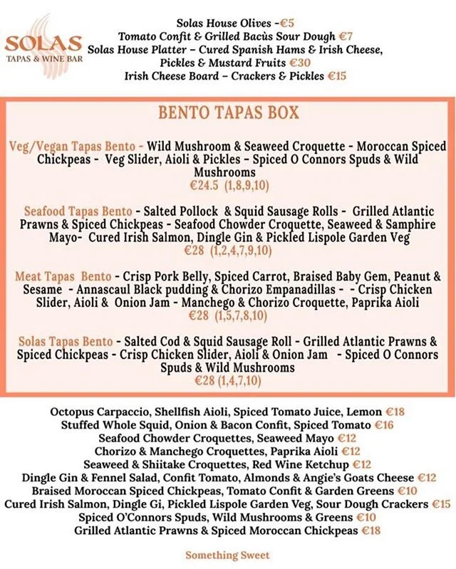 Solas Tapas & Wine - Dingle