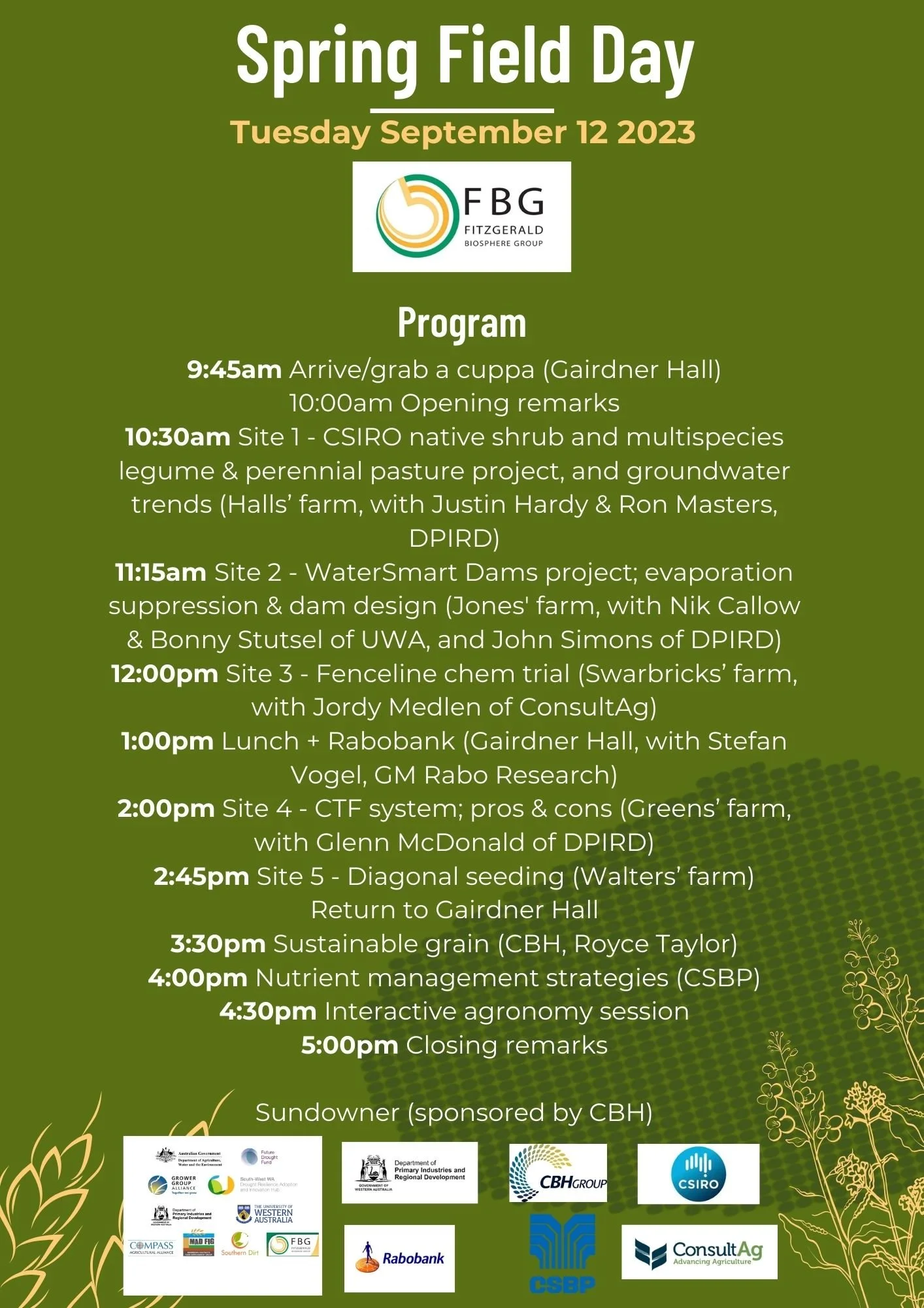 FBG Spring Field Day — Fitzgerald Biosphere Group