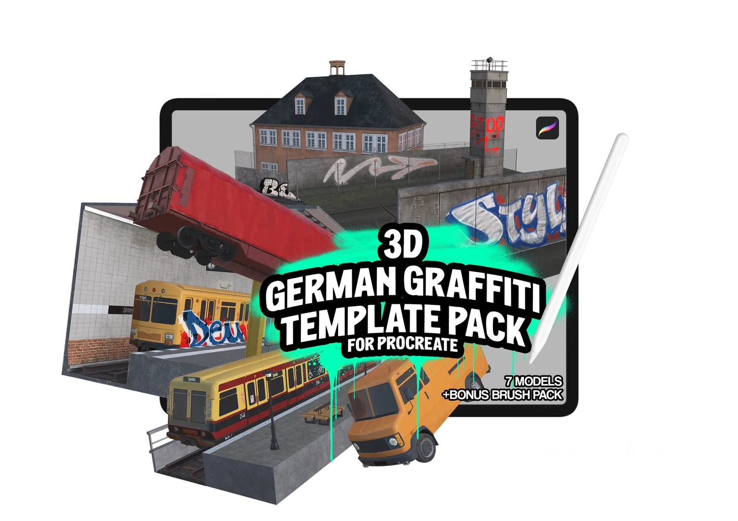 Graffiti Train Template