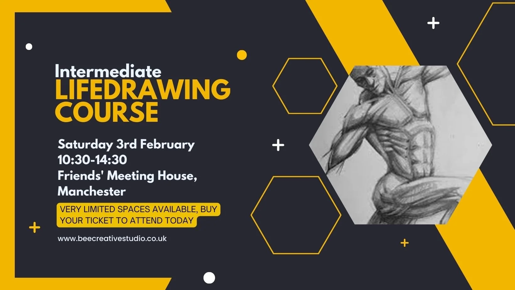 Intermediate Life Drawing Compact Workshop — Bee Creative Studio Life ...