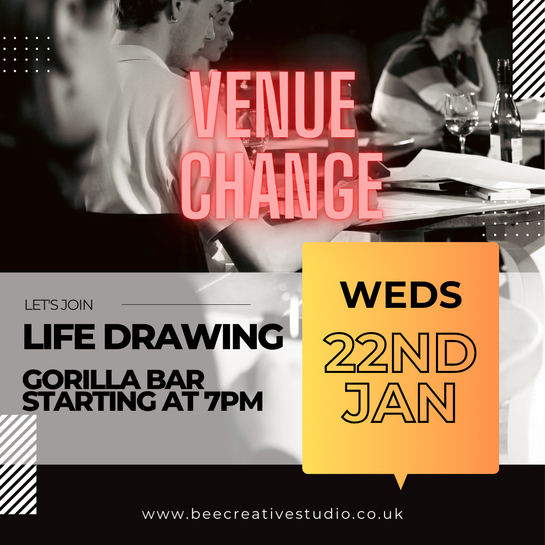 Life Drawing at Gorilla Bar, Manchester — Bee Creative Studio Life Drawing Manchester