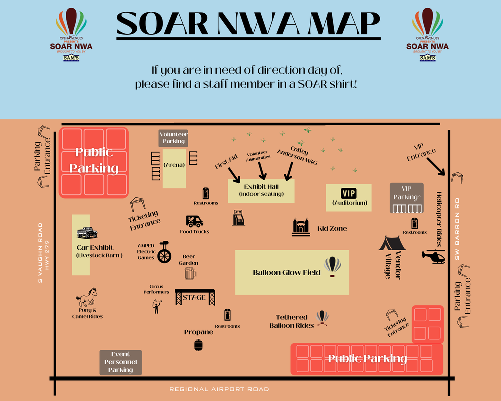 Event Schedule & Map — SOAR NWA