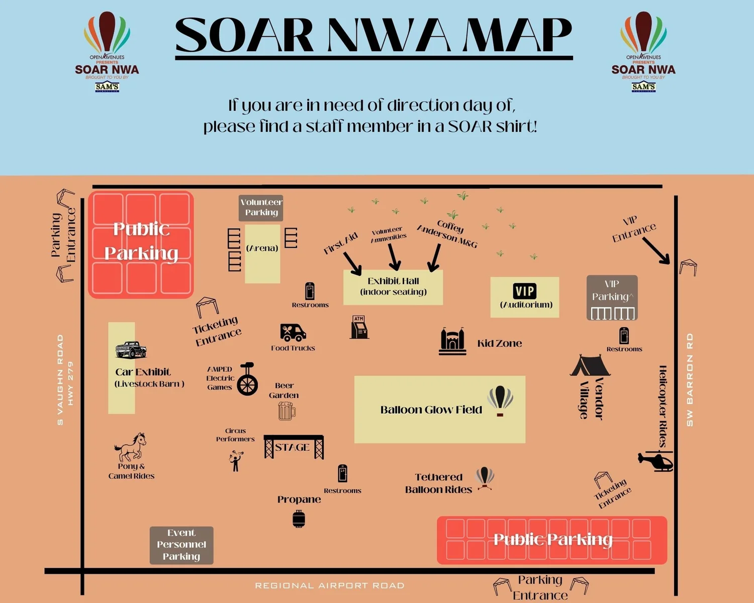 Event Schedule & Map — SOAR NWA