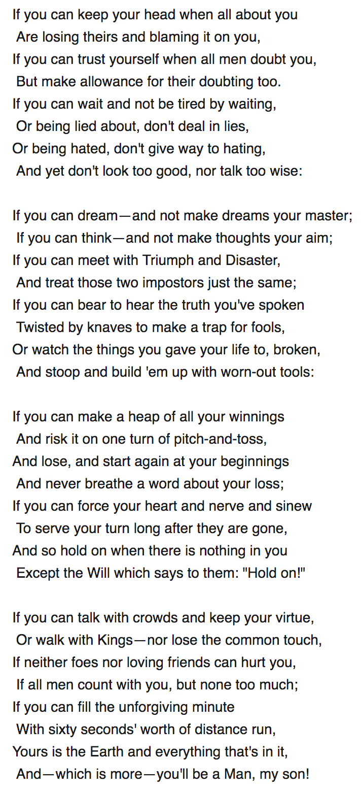 Rudyard Kipling Poems If Best Sale | emergencydentistry.com