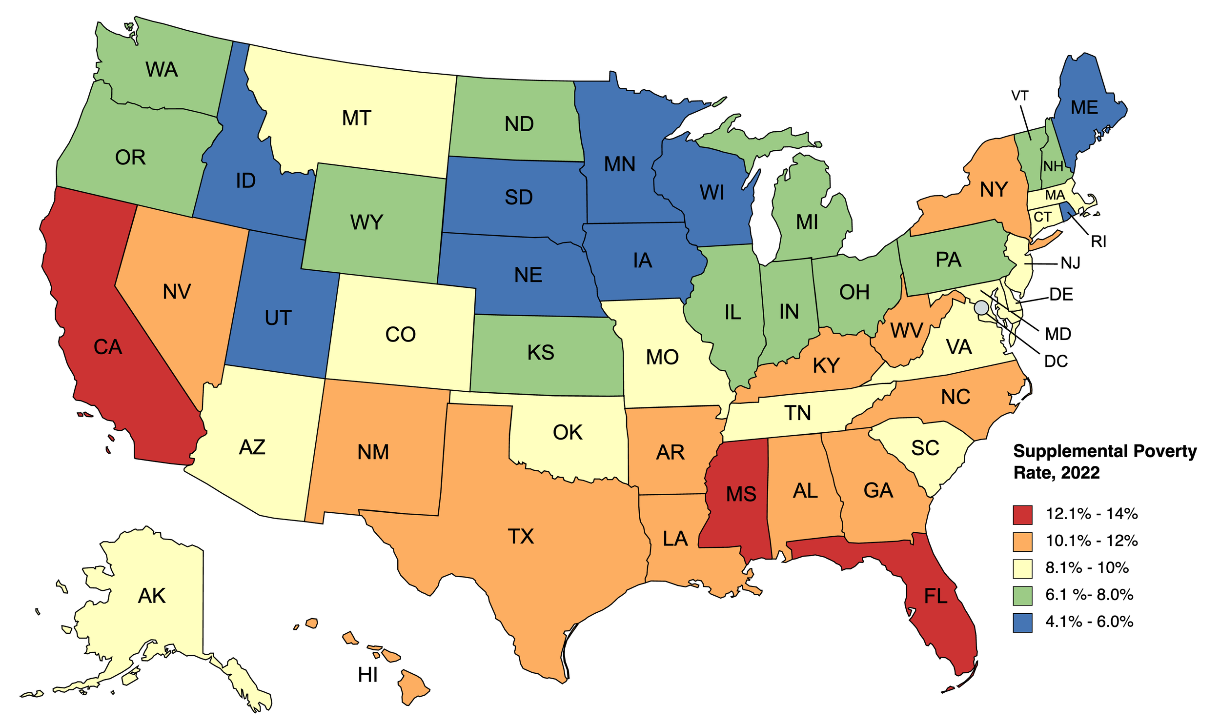 2022 Poverty Rate In America