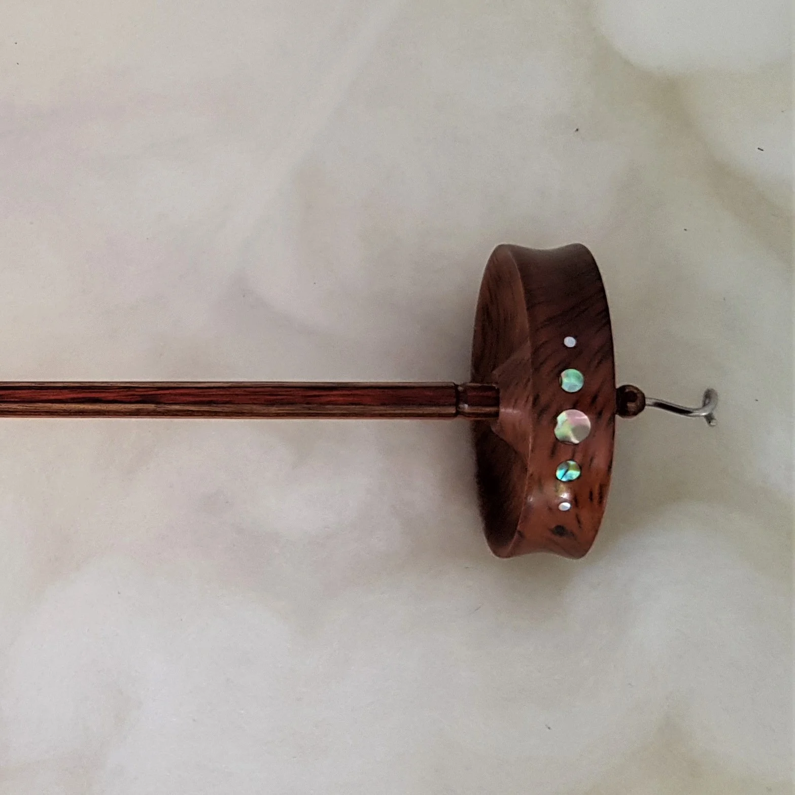 Signature Series - Medium light weight top whorl drop spindle in Tiger ...