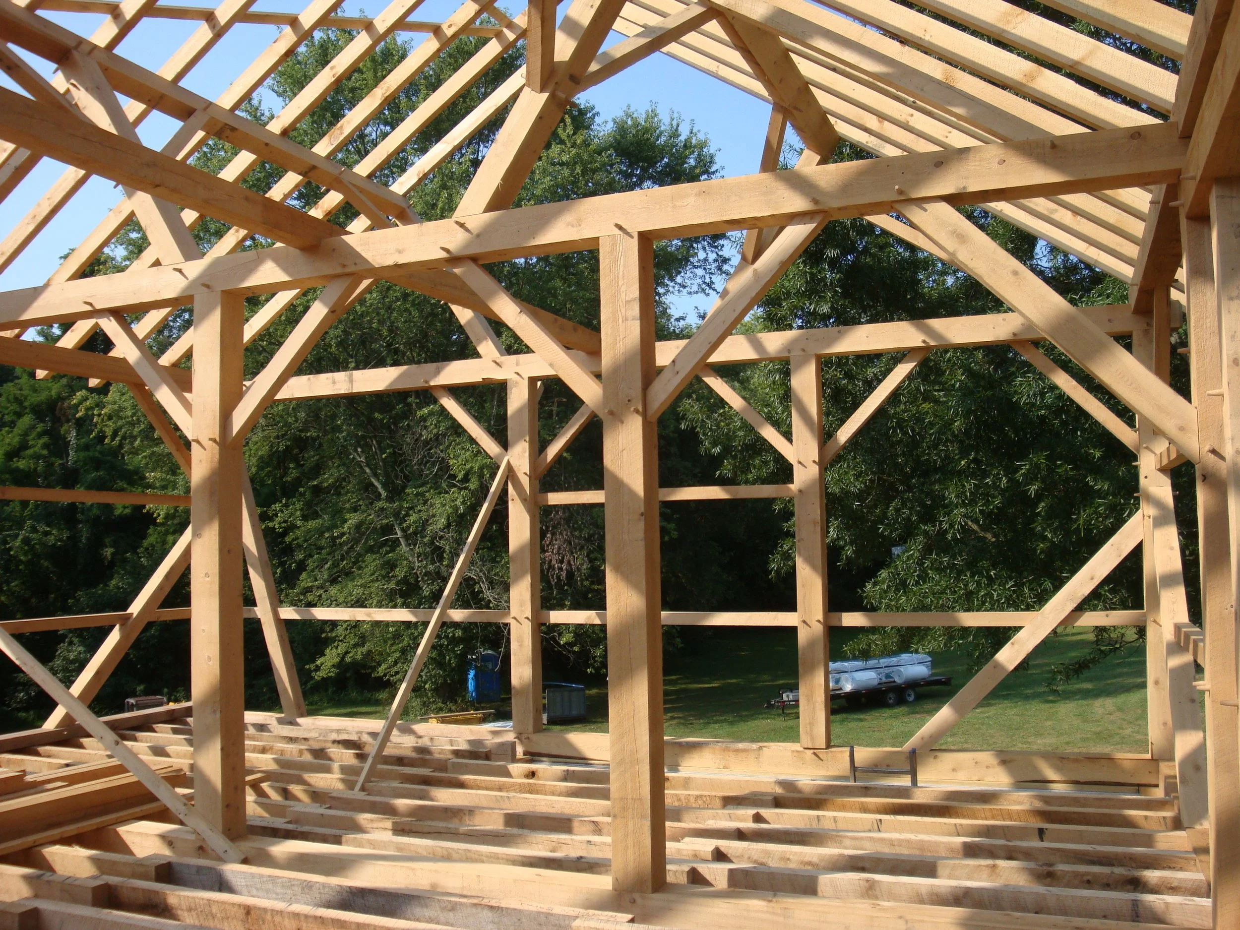 Post and Beam Construction Details — Groffdale Barns