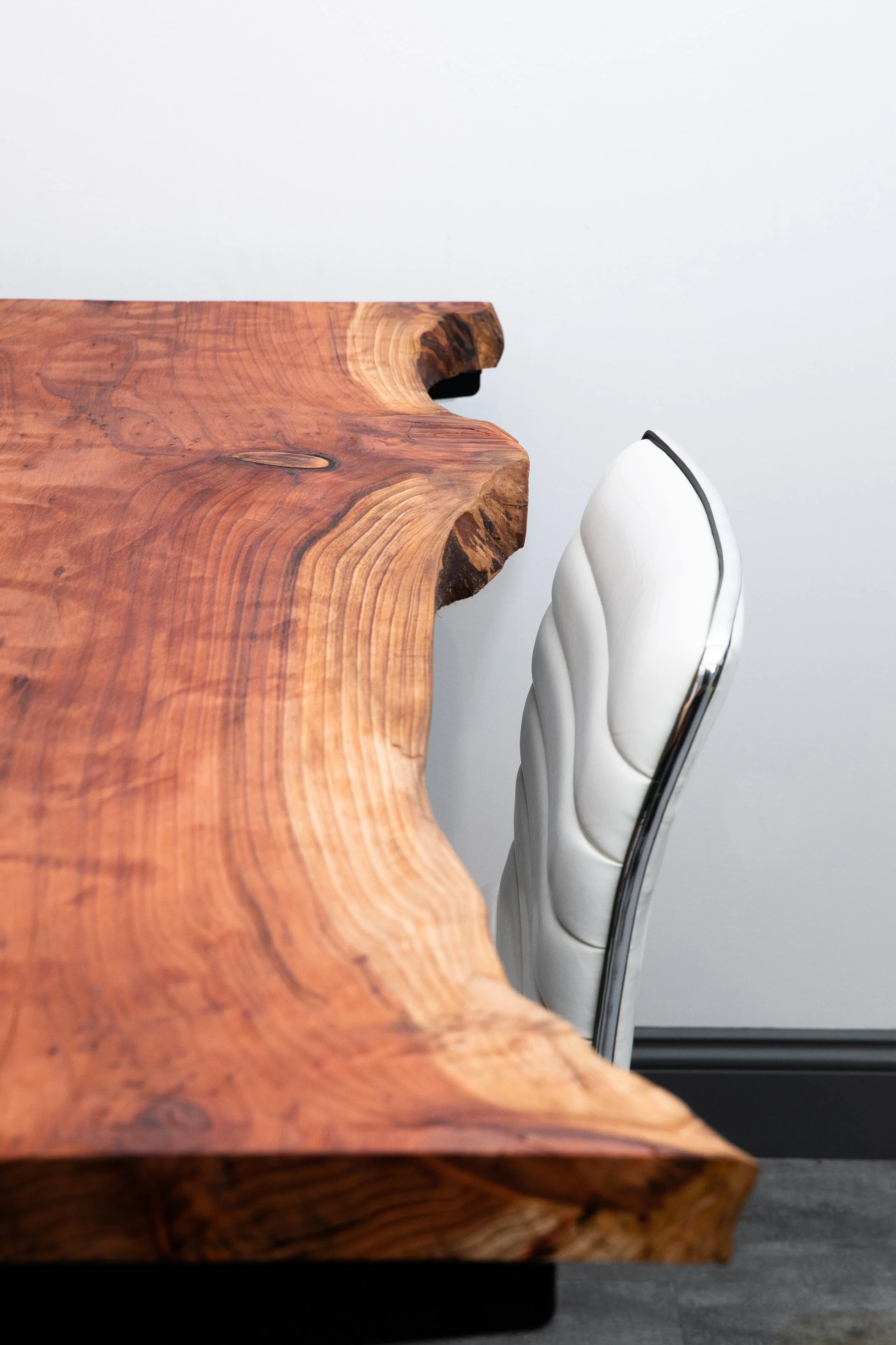 Live Edge Solid Wood Standing Desk — Bay Area Redwood