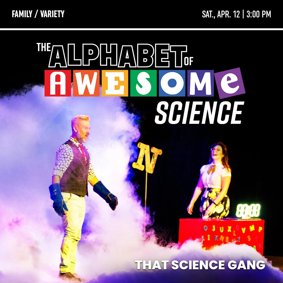 The Alphabet of Awesome Science — The ACT Arts Centre