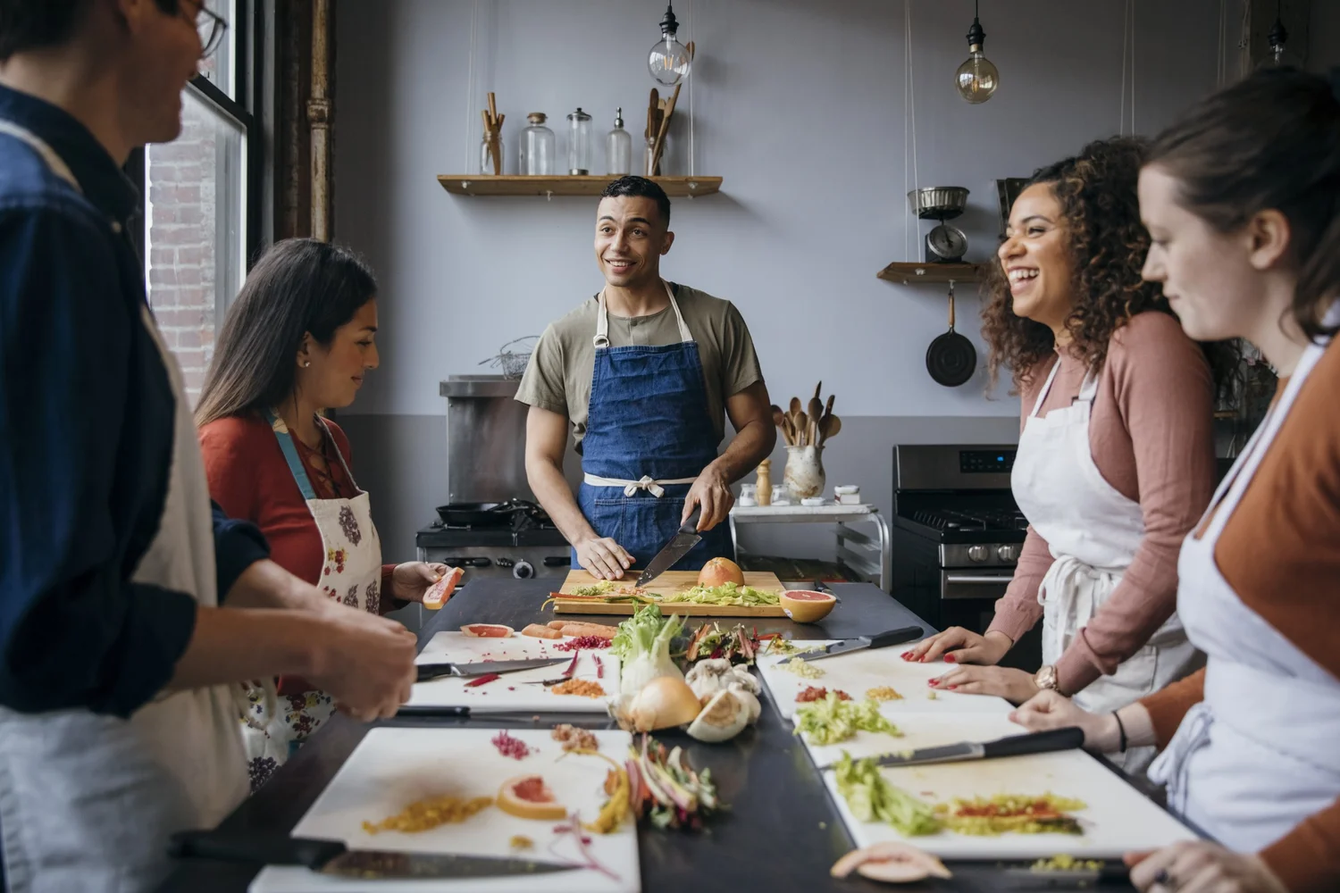 Chefs for a Day Teambuilding Cooking Class | Ronna Welsh, Purple Kale ...