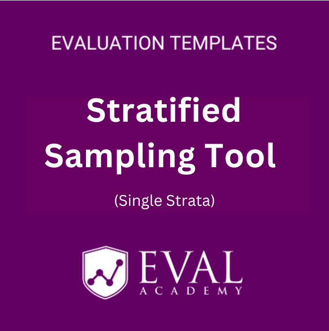 New Template: Stratified Sampling Tool (Single Strata) — Eval Academy