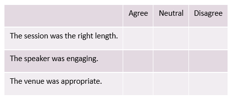 Survey Question Types — Eval Academy