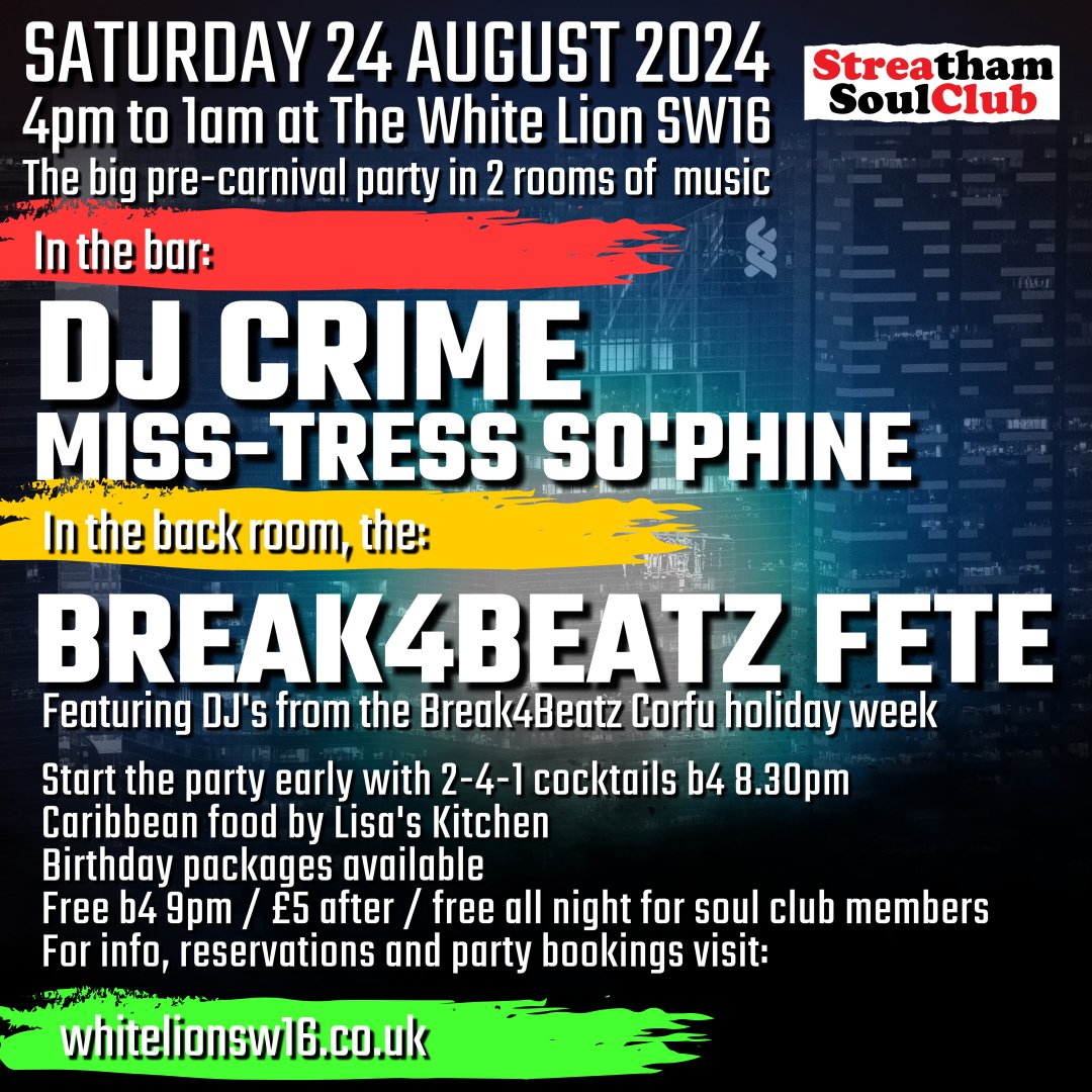 Events — The White Lion SW16