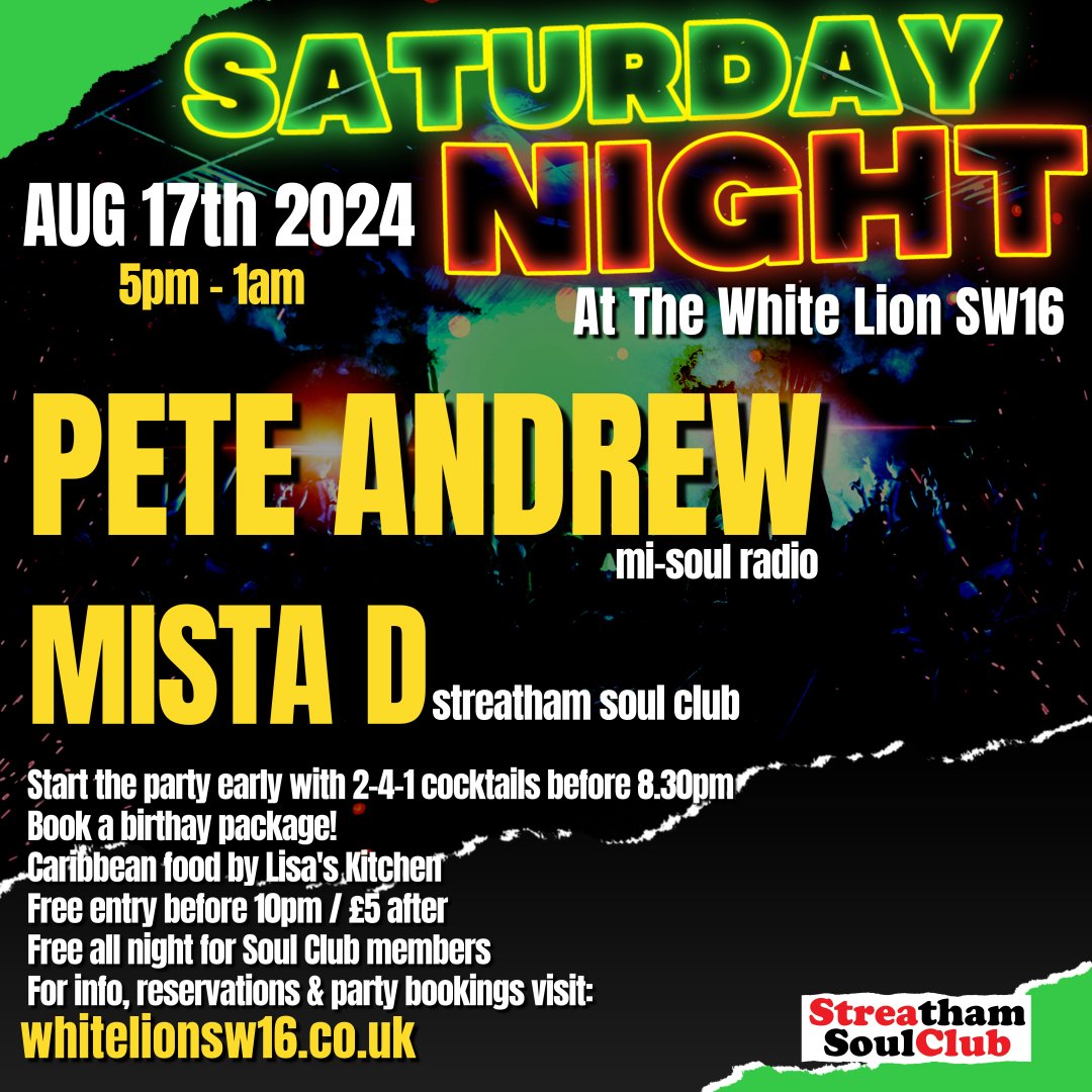 Events — The White Lion SW16